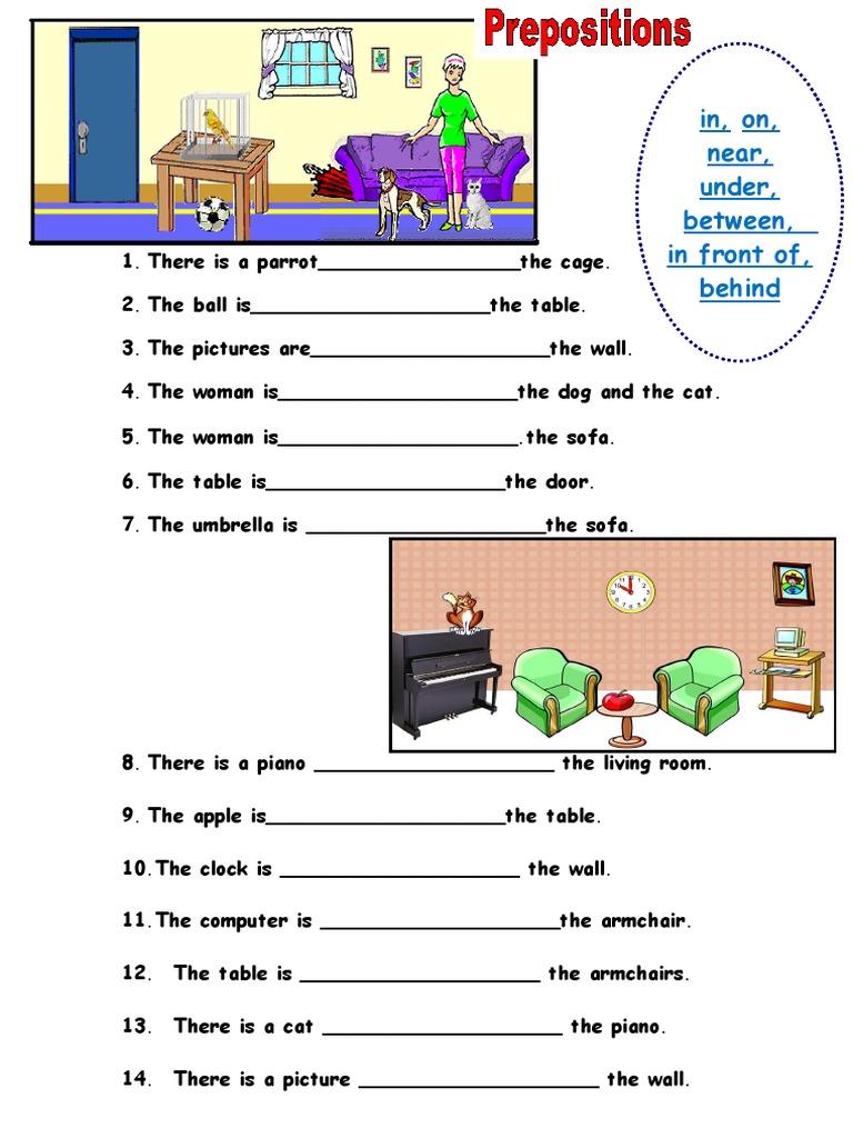 Prepositions of Place | PDF