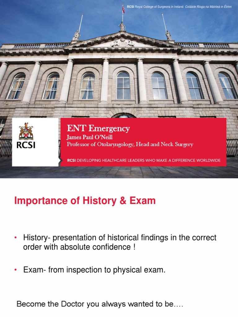 ENT Emergency | PDF | Otorhinolaryngology | Human Head And Neck