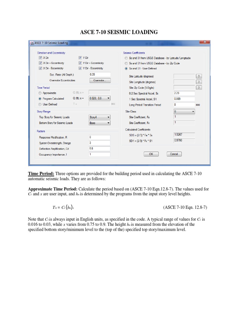 Asce 7-10 Seismic Loading | PDF | Applied And Interdisciplinary Physics ...