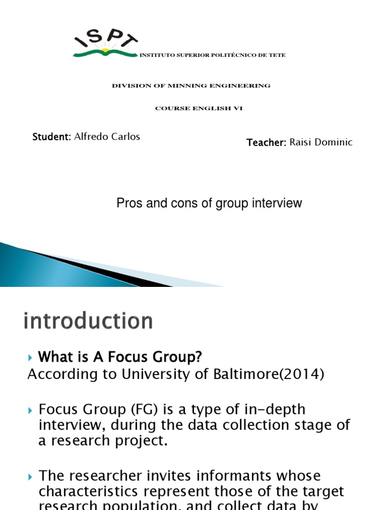 Focus Group Interview | PDF