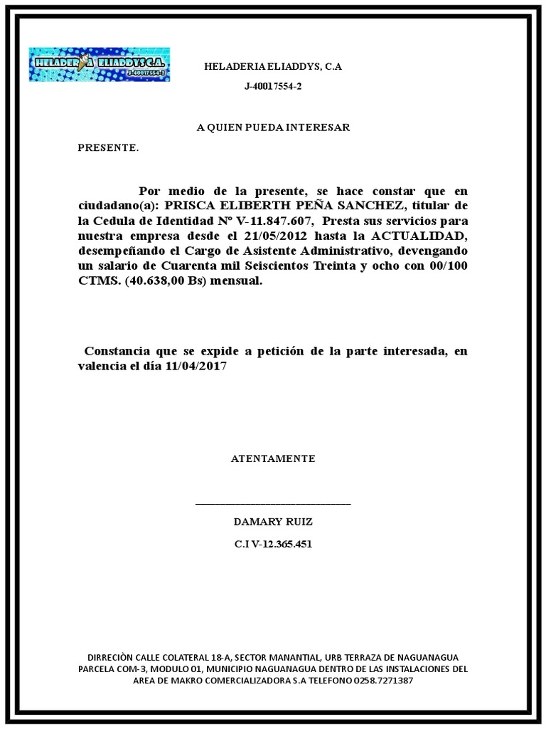 Ejemplo De Carta De Constancia Laboral Ejemplo Sencillo | Porn Sex Picture Ejemplo De Carta De Constancia Laboral Ejemplo Sencillo | Porn Sex Picture