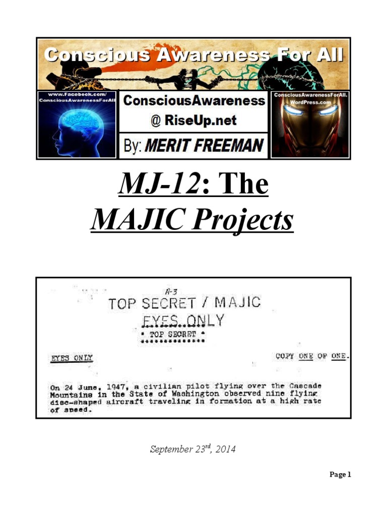 MJ-12 The MAJIC Projects | PDF | Unidentified Flying Object | Armed ...