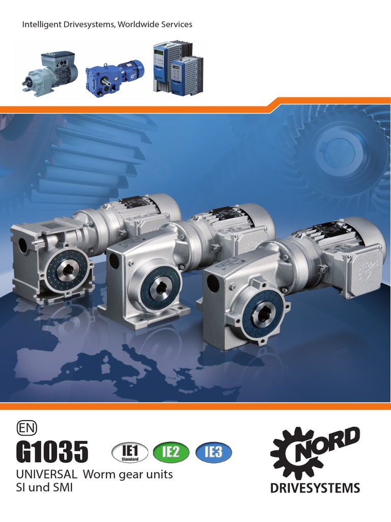 UNIVERSAL Worm Gear Units Si Und Smi | PDF | Gear | Manufactured Goods