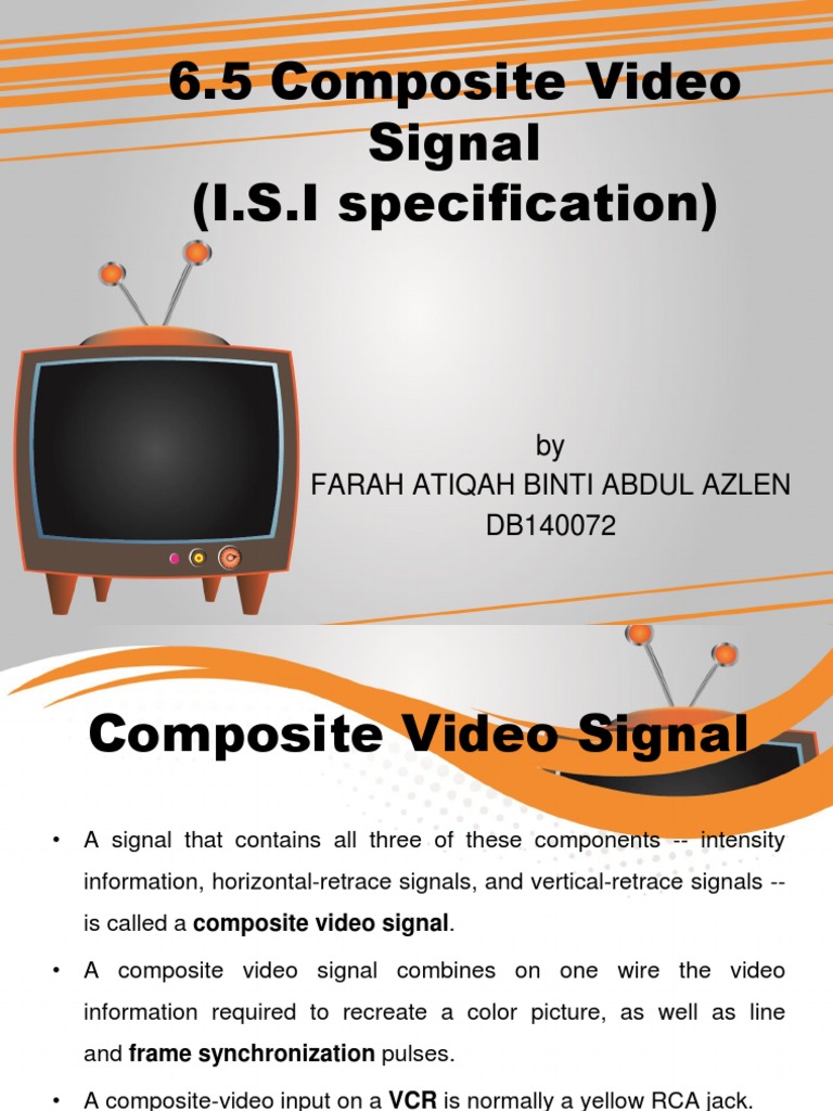 Understanding Composite Video Signals | PDF | Science & Mathematics ...