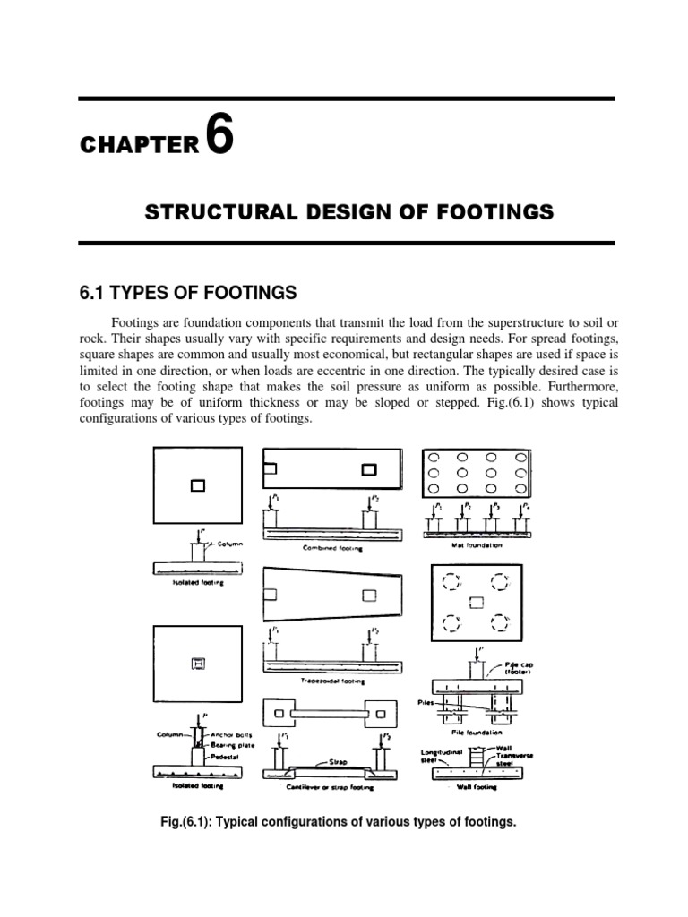 Ch6 Part 1 - Design of Spread Footings (1-82) New | PDF | Foundation ...