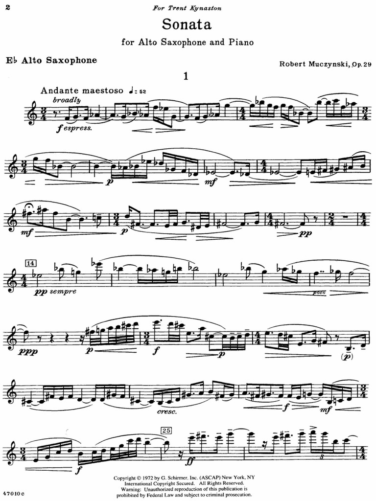 Muczynski - Sonata | PDF