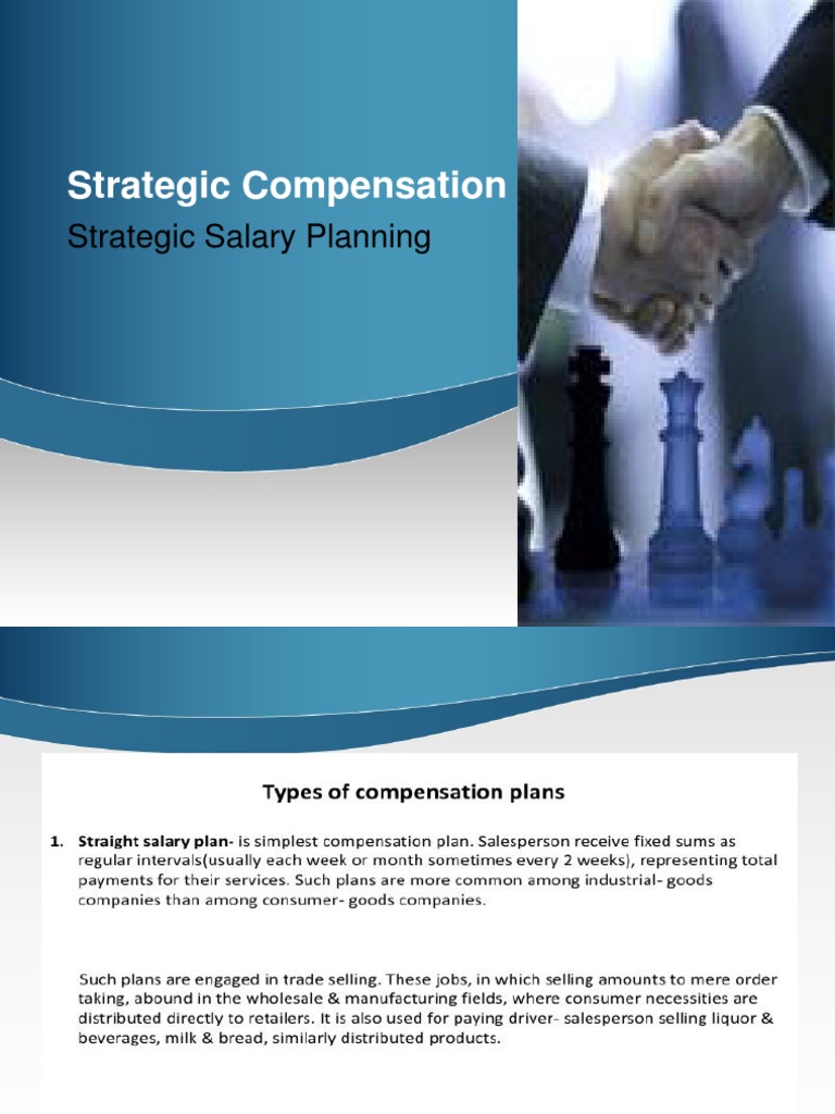 Strategic Compensation Planning Overview | PDF | Employment | Salary
