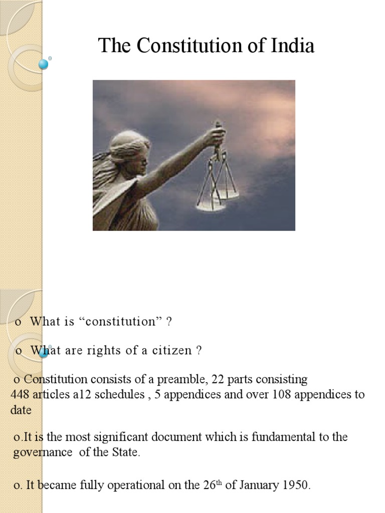 Constitution of India | PDF