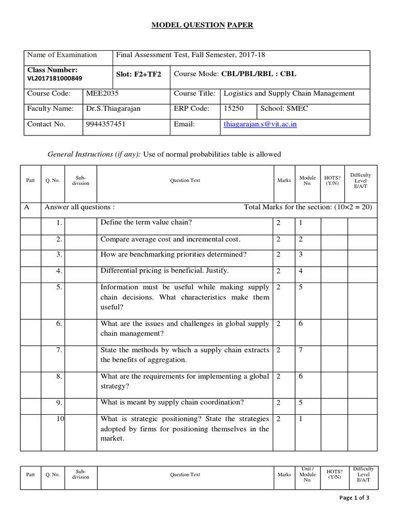 Fallsem2017-18 Mee2035 TH Mb226 Vl2017181000849 Model Question Paper ...