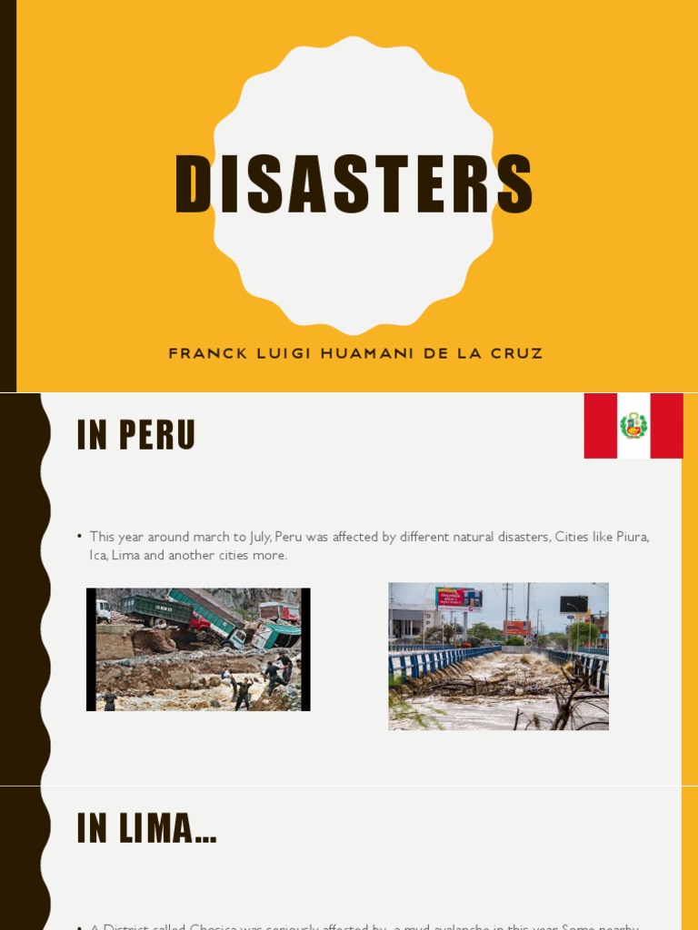 Peru's 2023 Natural Disasters Overview | PDF | Travel