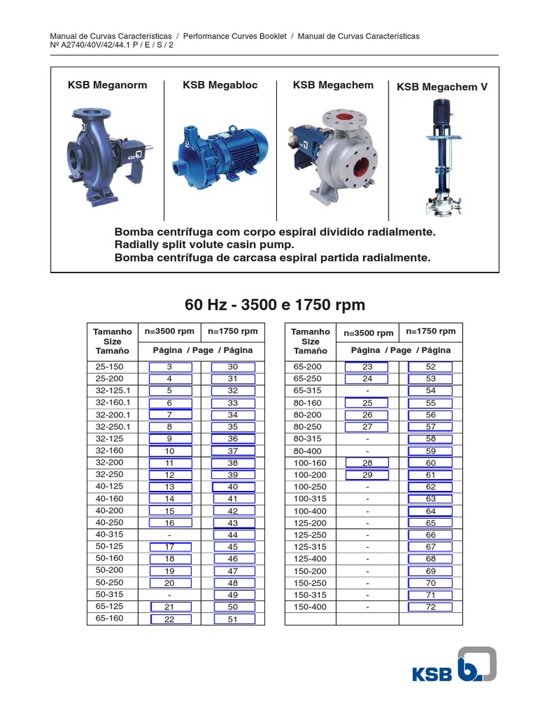 KSB Catalogo PDF | PDF