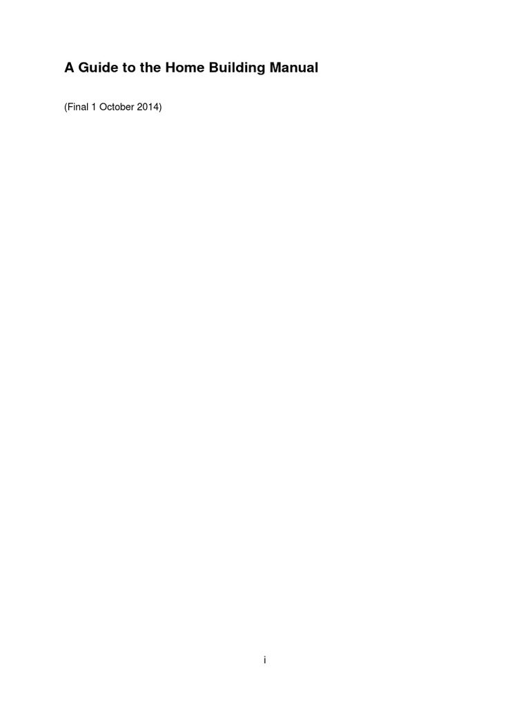 A Guide To The Home Building Manual Rev 3a G1 PDF | PDF | Stormwater ...