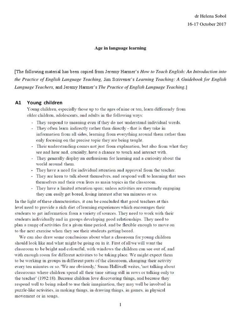 The Practice of English Language Teaching, Jim Scrivener's Learning ...