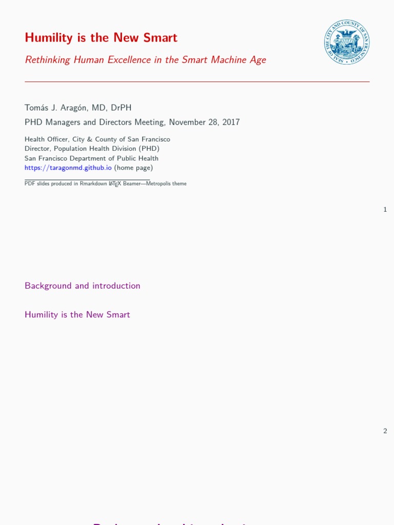 Humility Is The New Smart: Rethinking Human Excellence in The Smart ...