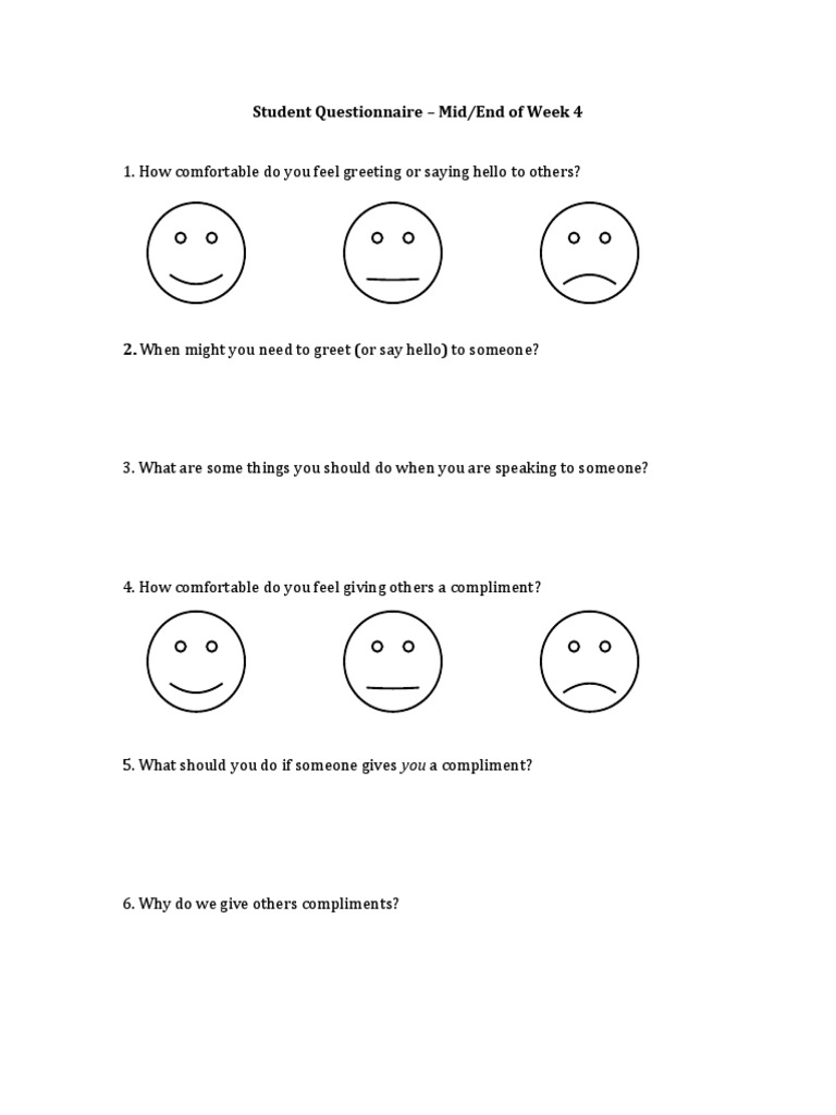 Student Questionnaire Mid | PDF