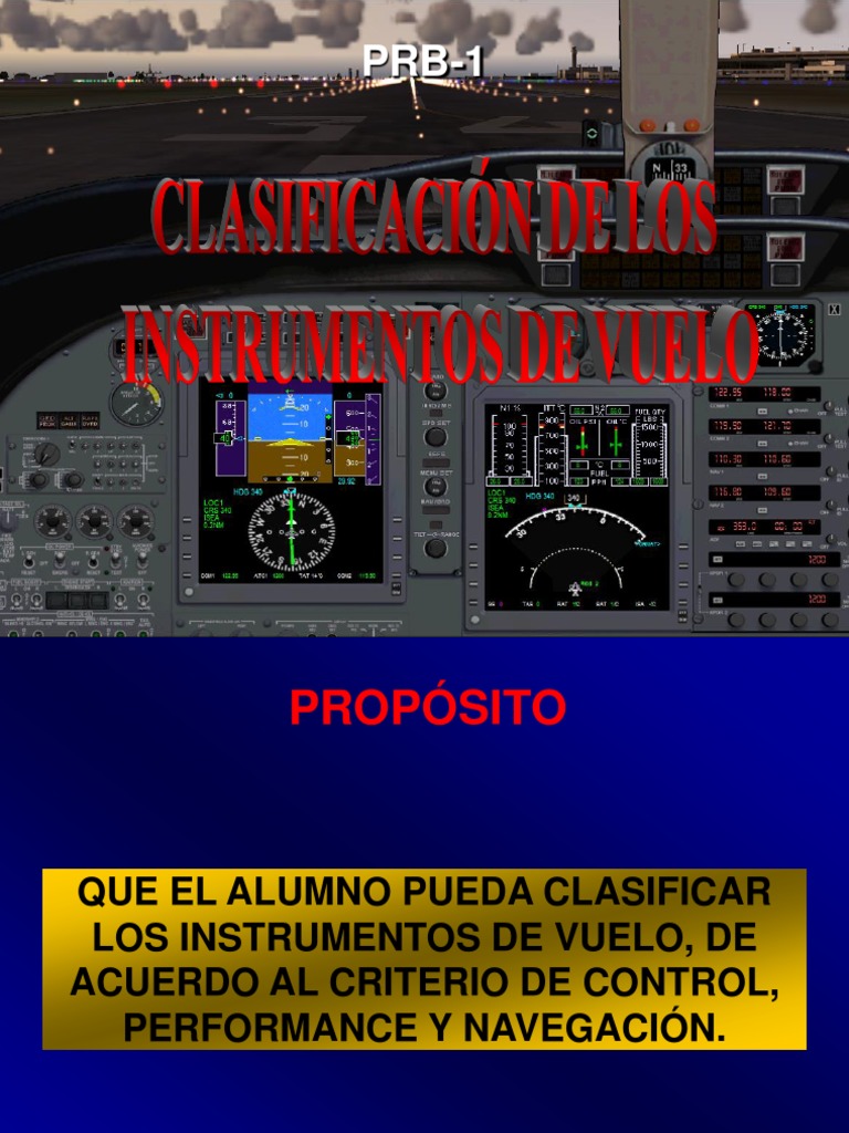 Clasificación de Instrumentos de Vuelo | PDF | Reglas de vuelo por ...