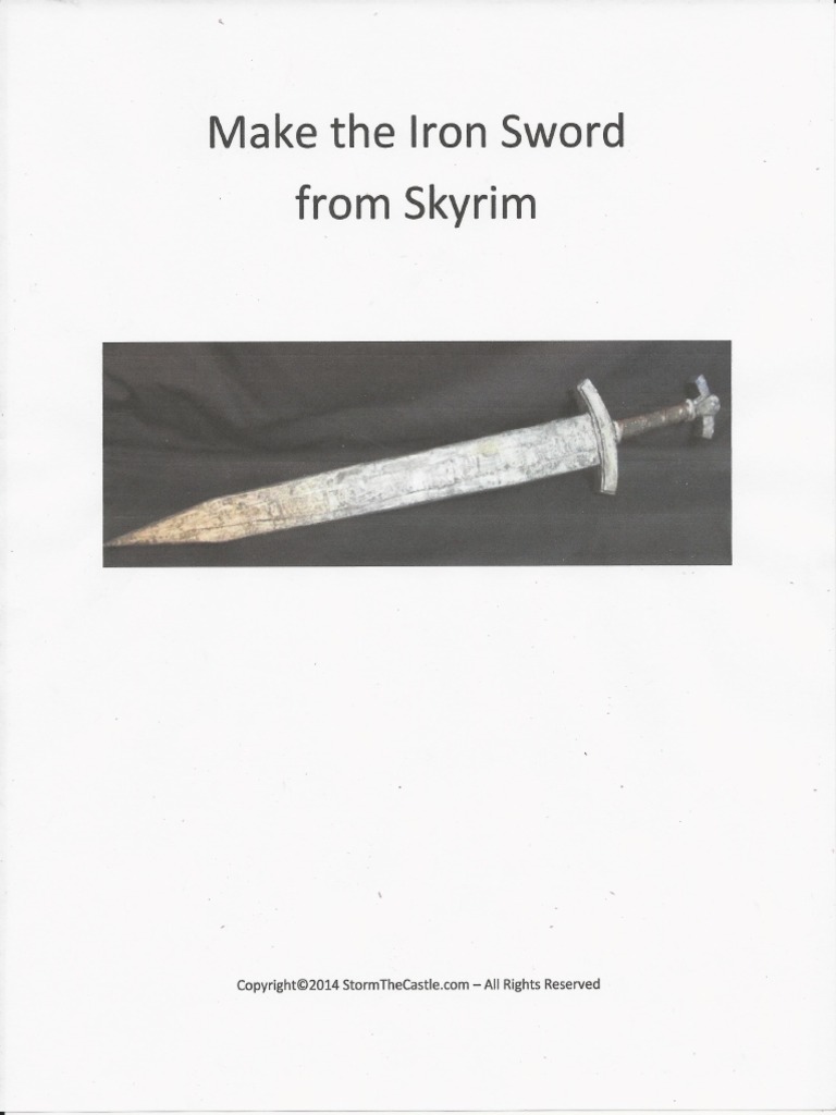 Iron Sword Template | PDF