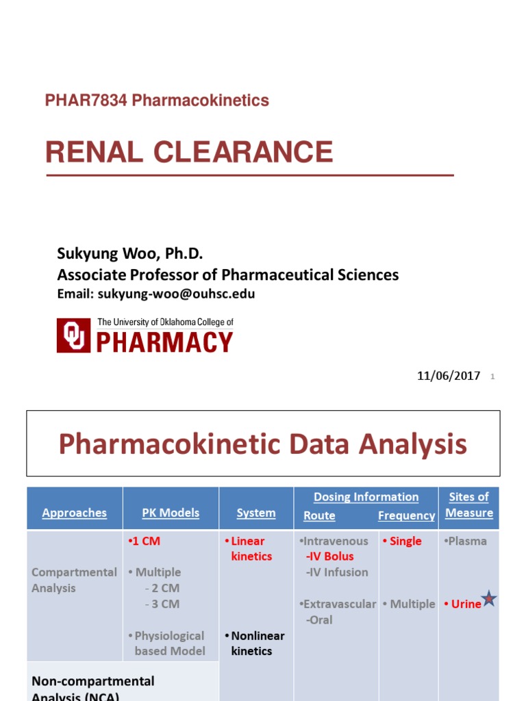 16. Renal Clearance | Creatinine | Renal Function