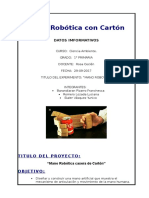 Diseño de Mano Robótica Articulada | PDF | Mano | Arduino