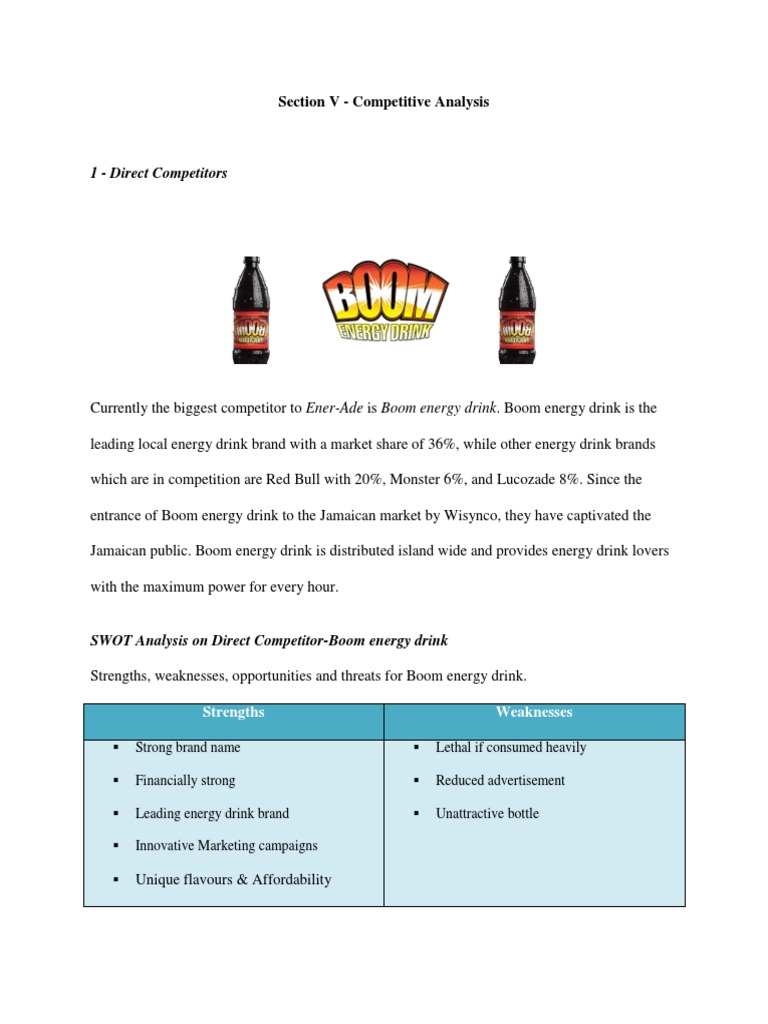 Competitive Analysis | PDF | Drink | Soft Drink