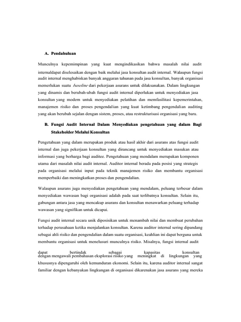 Bab 15 Auditing Internal | PDF