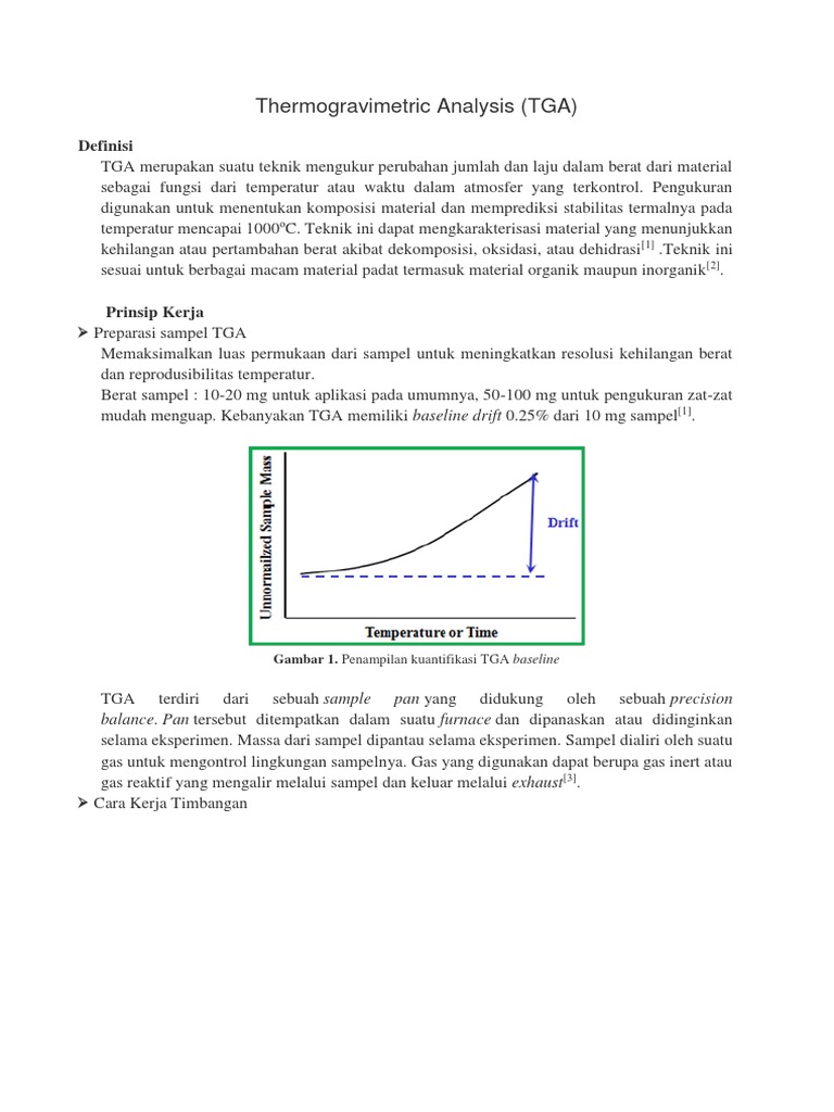 Analisis Thermogravimetri (TGA) | PDF