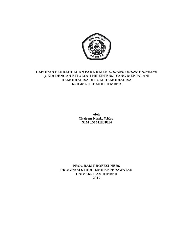 LP CKD Dengan Hipertensi | PDF | Sains & Matematika