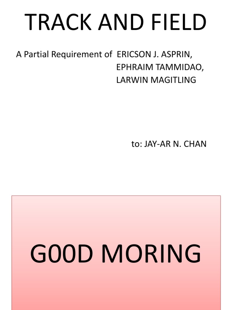 Track and Field | PDF | Track And Field | Running