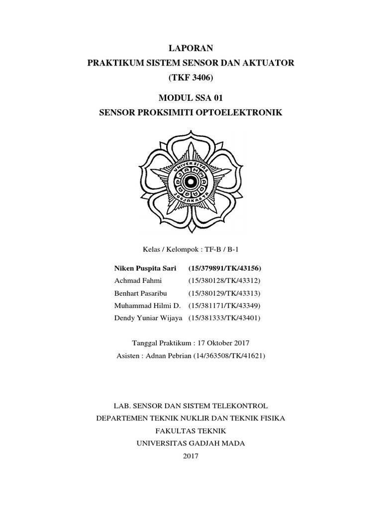 Laporan Praktikum Sistem Sensor Dan Aktuator (Sensor Proksimiti ...