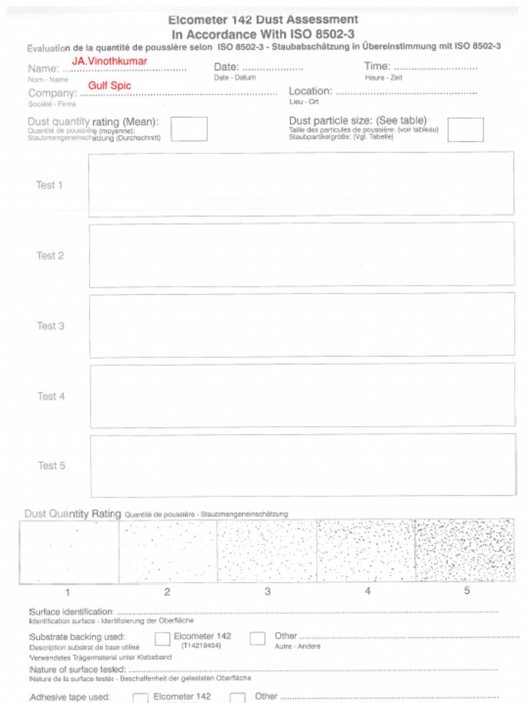 Dust Assessment | PDF