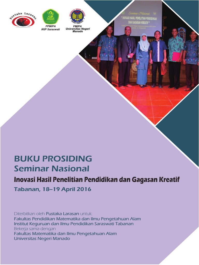 BUKU PROSIDING Seminar Nasional Inovasi Hasil Penelitian Pendidikan Dan Gagasan Kreatif | PDF