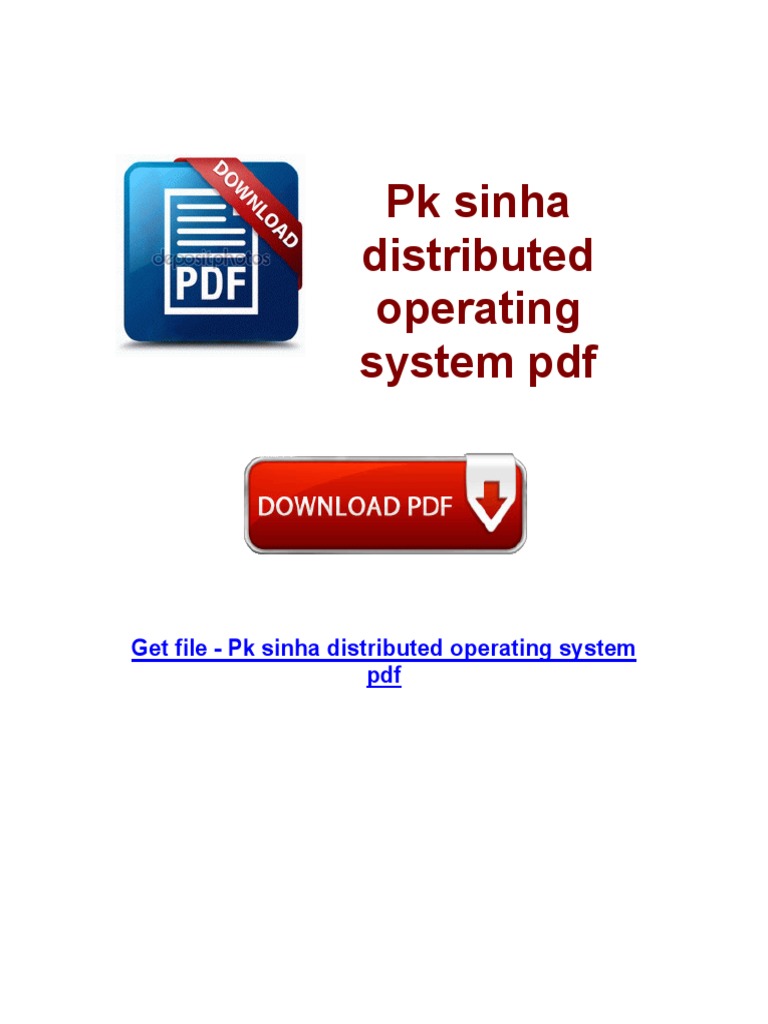 PK Sinha Distributed Operating System PDF | PDF | Portable Document Format | Operating System