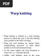 Warp Knitting Structure | PDF | Knitting | Basic Knitted Fabrics