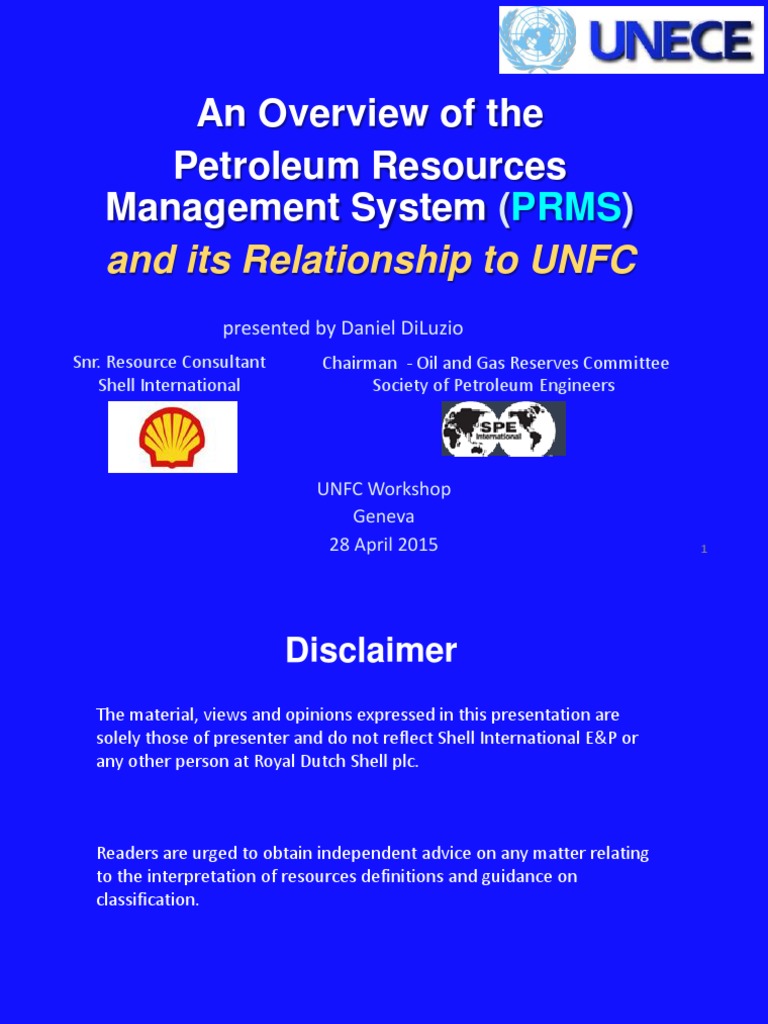 An Overview of The Petroleum Resources Management System: and Its ...