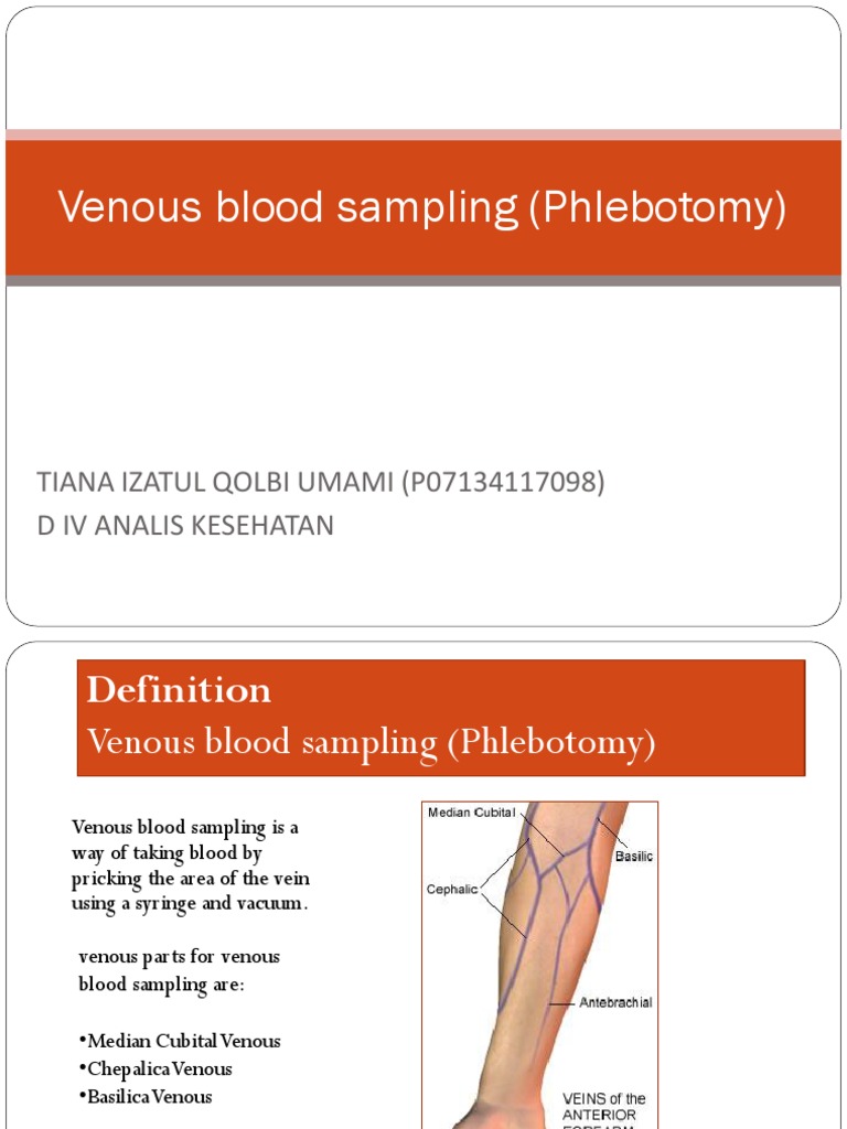 Venous Blood Sampling Procedure Guide | PDF | Medicine | Medical ...