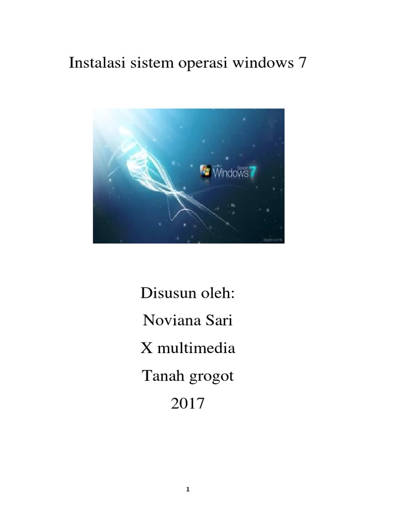 Panduan Instalasi Windows 7 | PDF | Komputer | Teknologi & Rekayasa