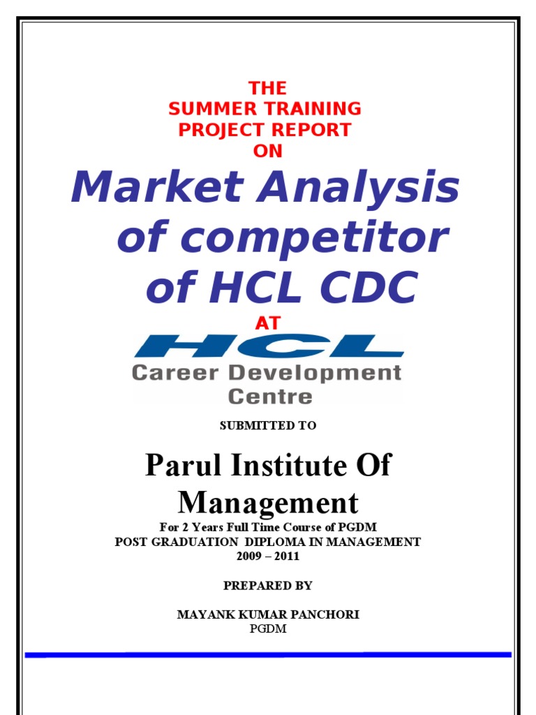 Project Of Hcl Cdc 1 Pdf Oracle Corporation Java Platform