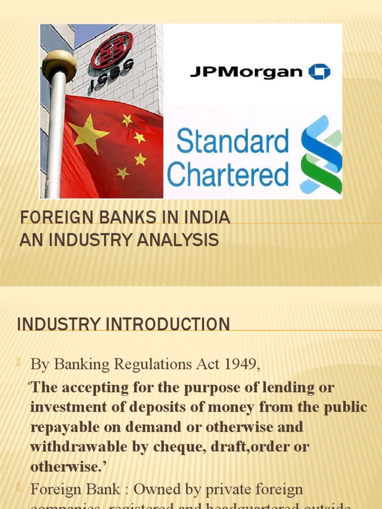 Overview of Foreign Banks in India | PDF | Banks | Reserve Bank Of India