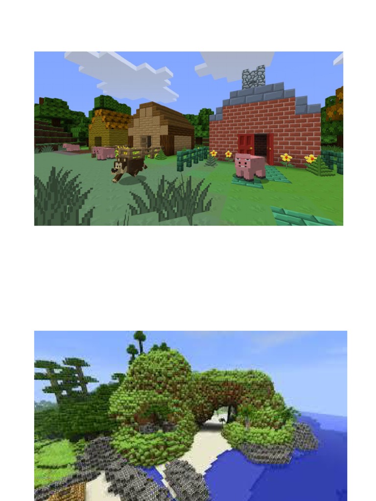 Escenarios Torta Minecraft | PDF