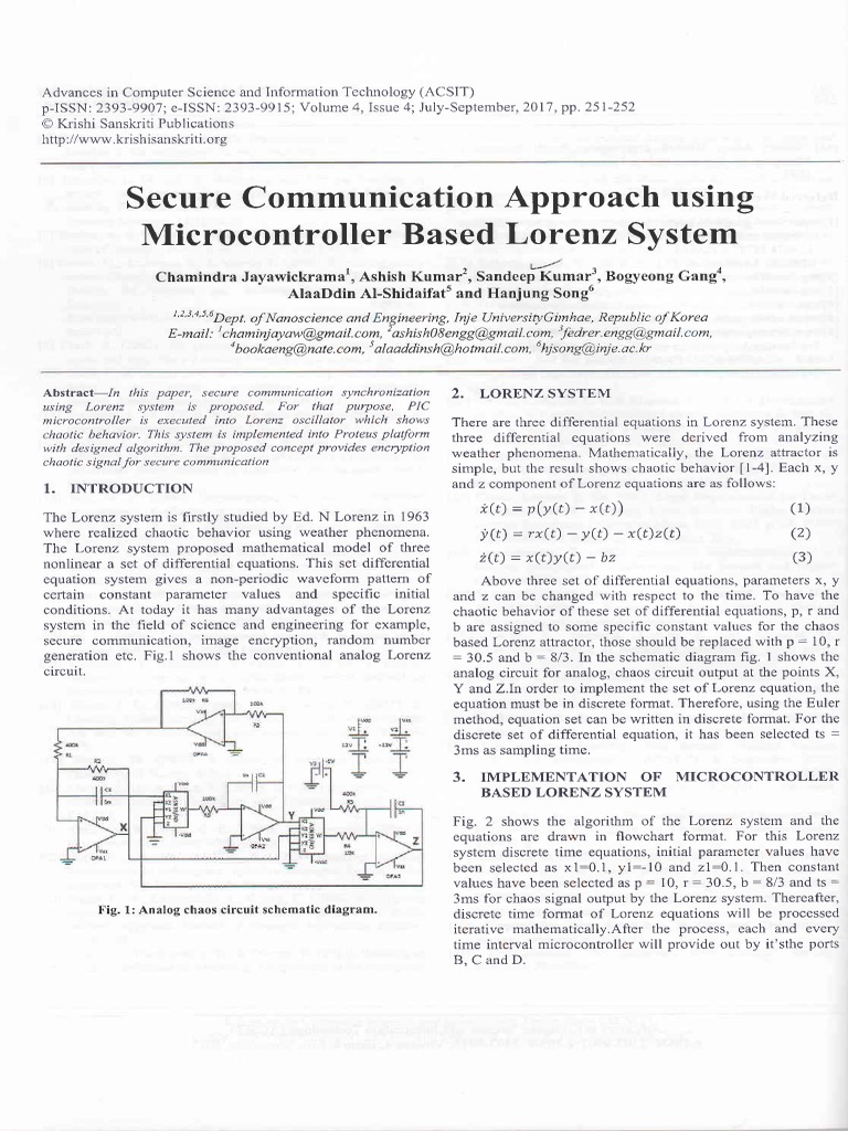 Microcontroller: Communication | PDF | Chaos Theory | Systems Theory