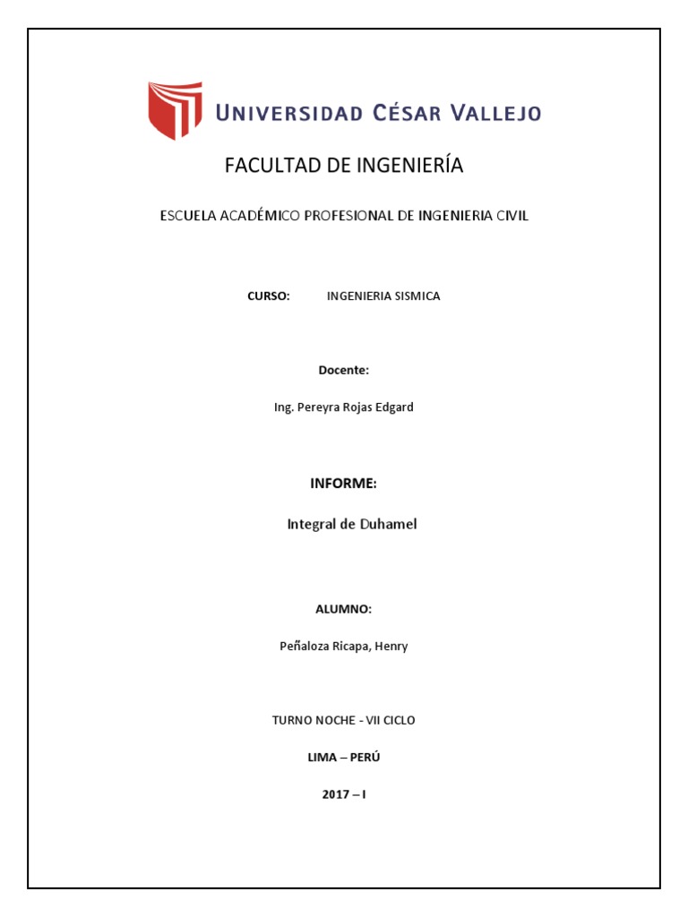 Integral de Duhamel | PDF | Integral | Ecuaciones