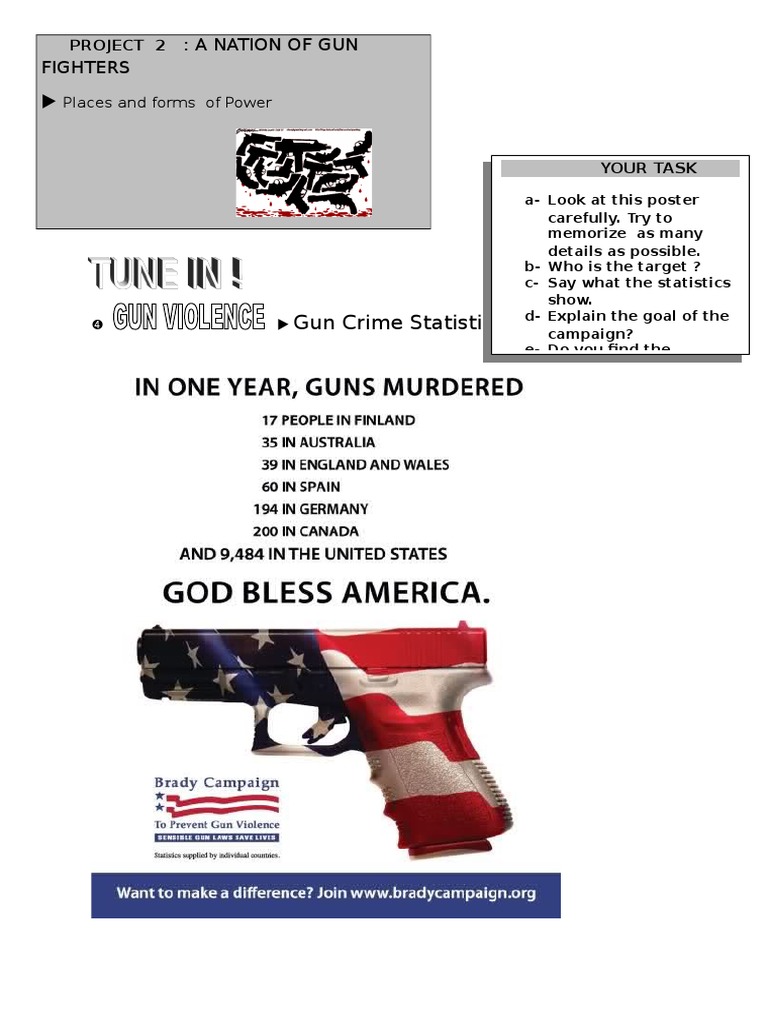 Brady Campaign Poster Tune in | PDF | Crime & Violence | Crime Thriller