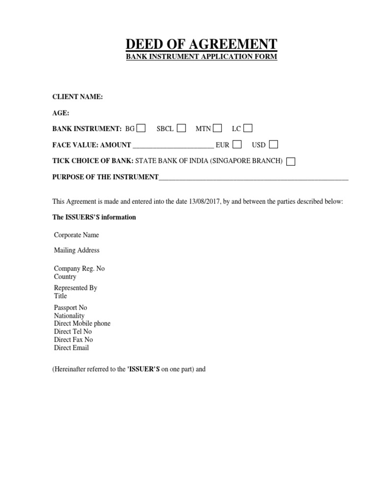 DOA Template LC | Money Laundering | Banks