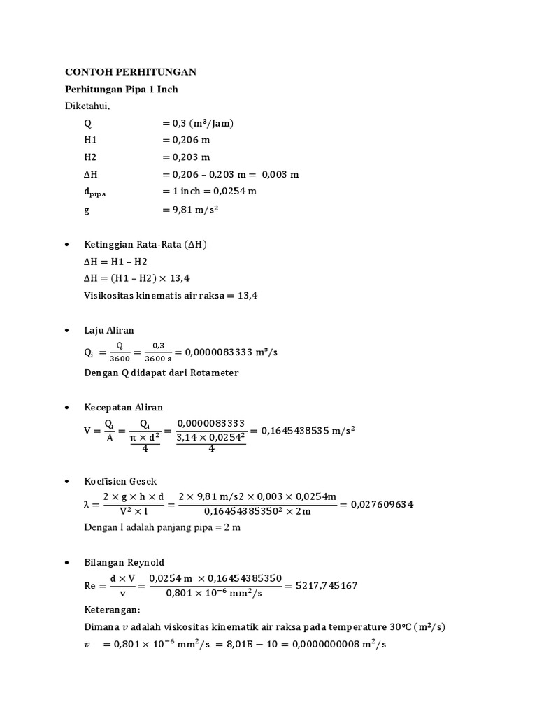 Contoh Perhitungan Dan Pembahasan FDM | PDF