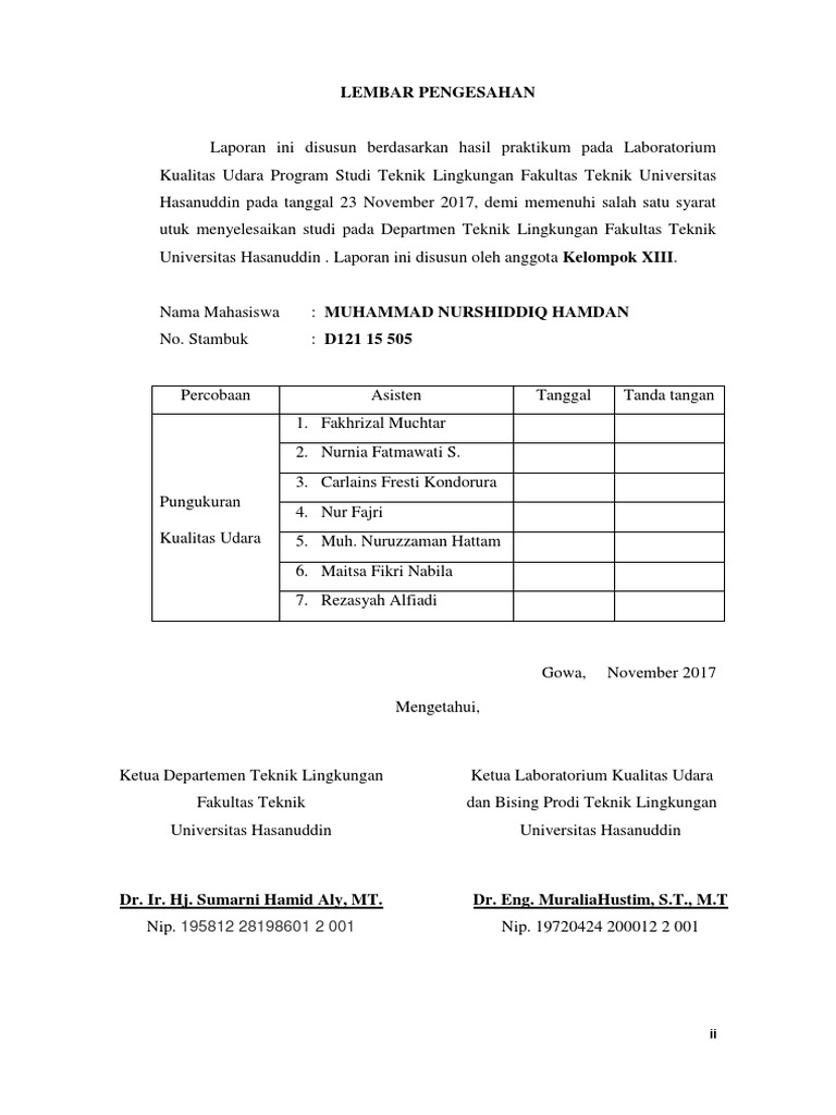 2 Lembar Pengesahan | PDF