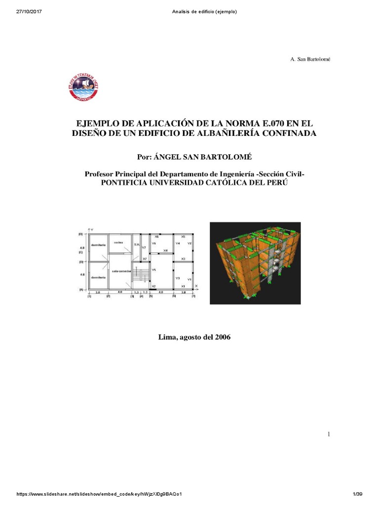 Analisis de Edificio (Ejemplo) PDF | PDF