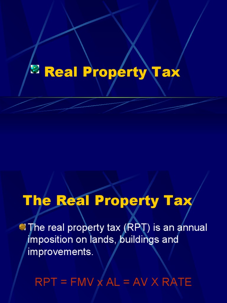 Real Property Tax | PDF | Property Tax | Taxes