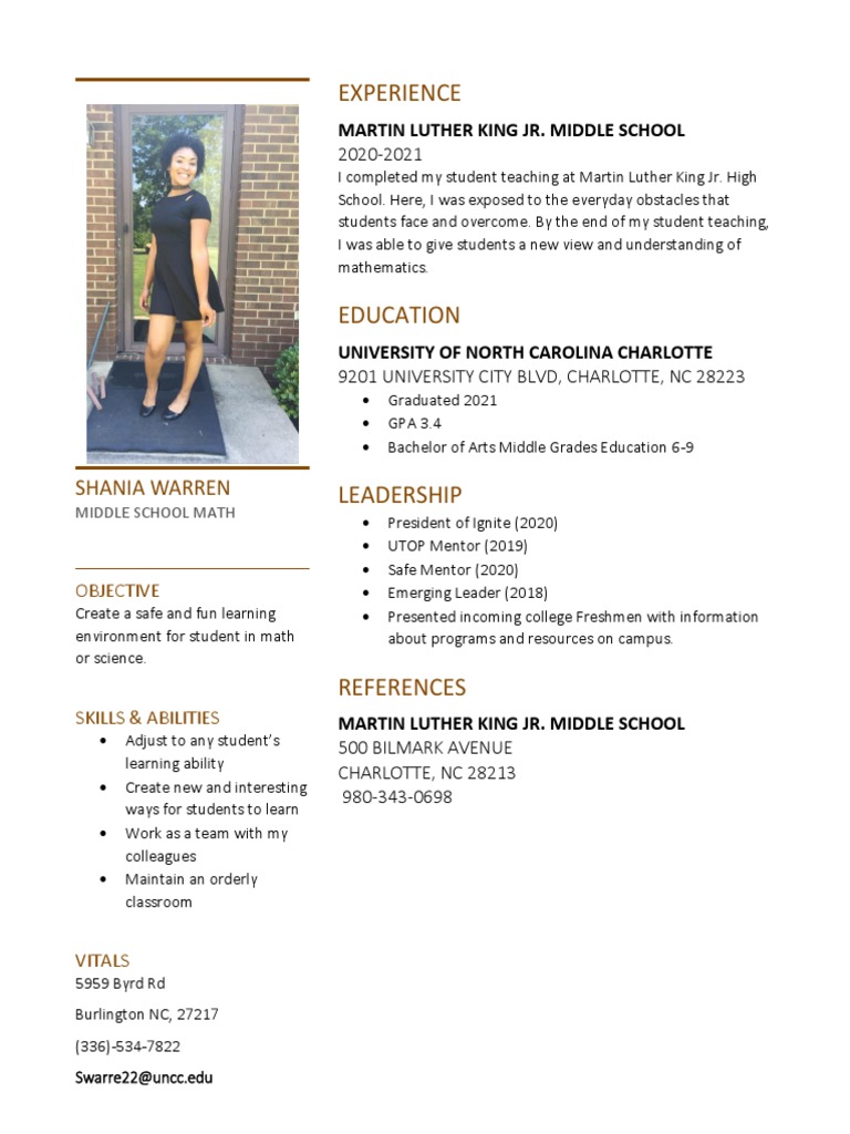 2021 Education Resume | PDF