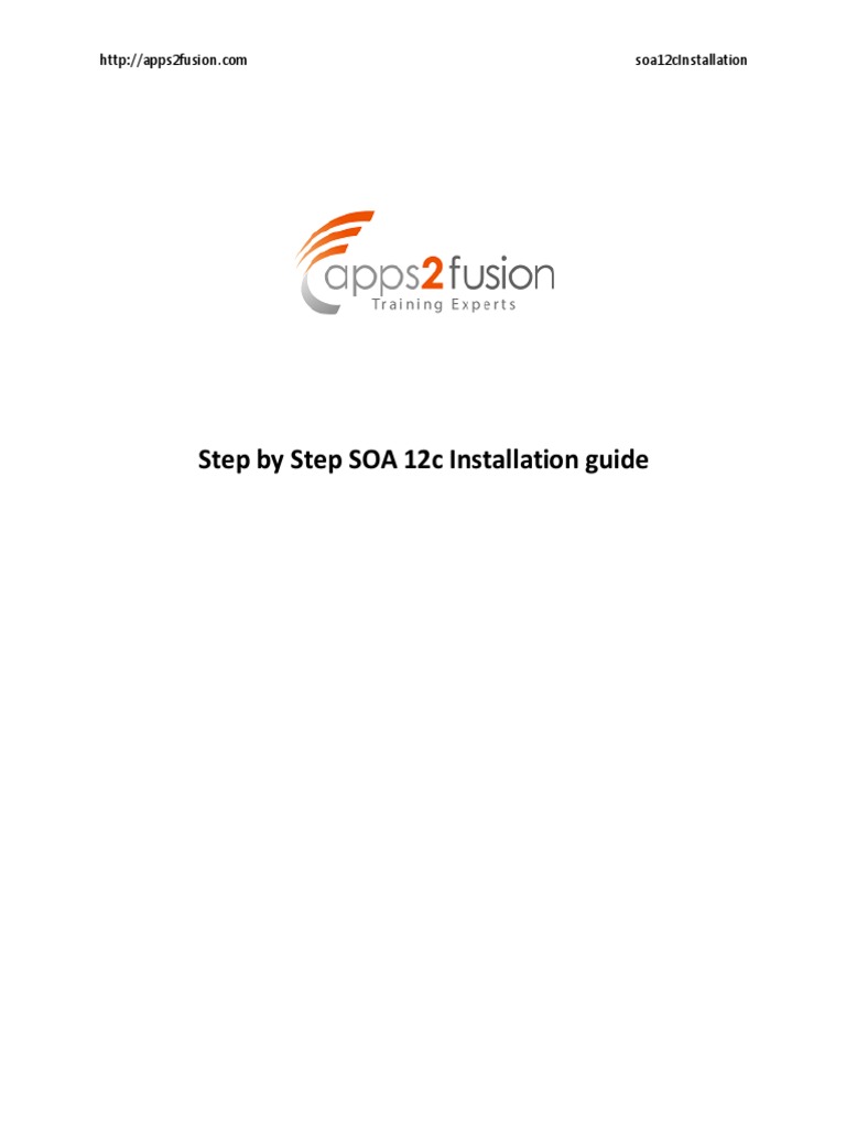 Soa 12c Installation Guide Pdf Pdf Oracle Database Installation Computer Programs 8222