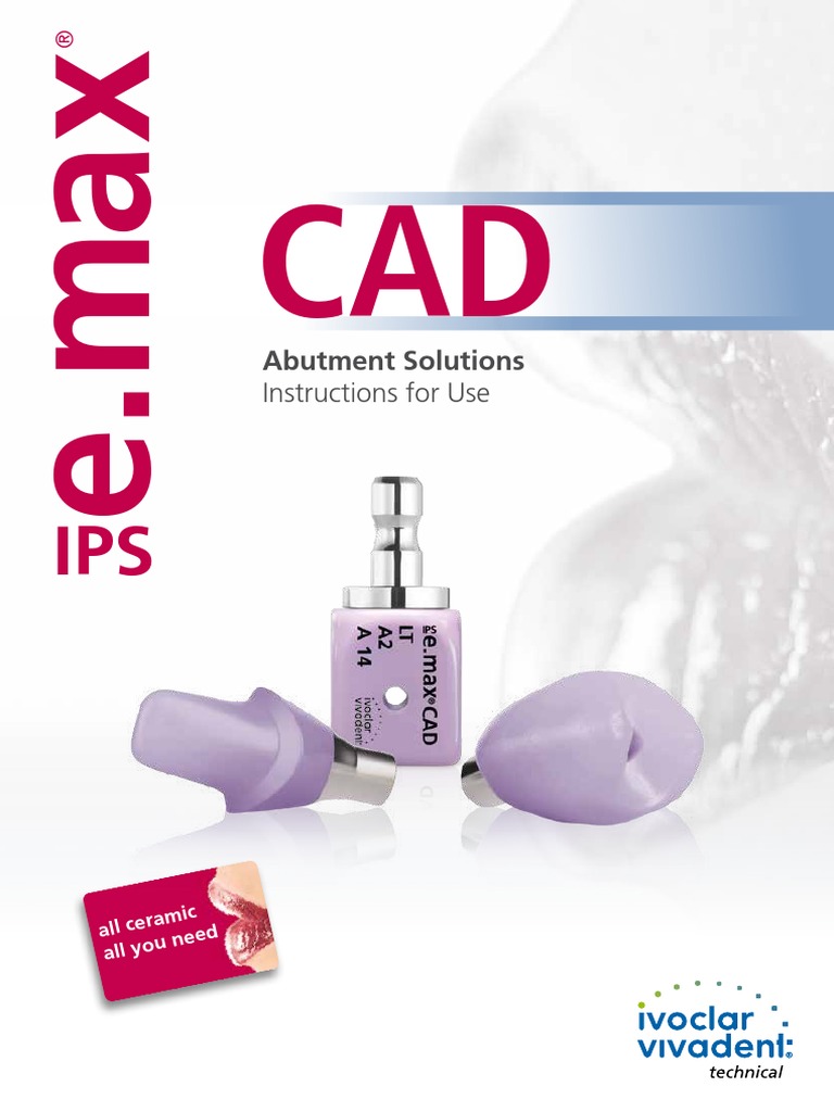 IPS E-Max CAD Abutment Solutions | PDF | Dental Implant | Materials